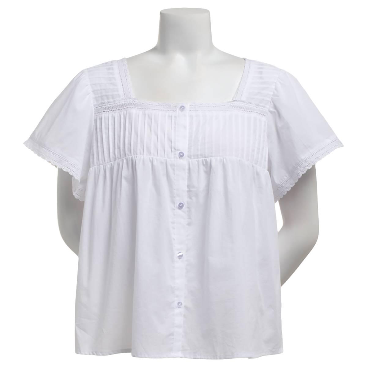 Click here for Womens Architect(R) Short Sleeve Square Neck Butto... prices