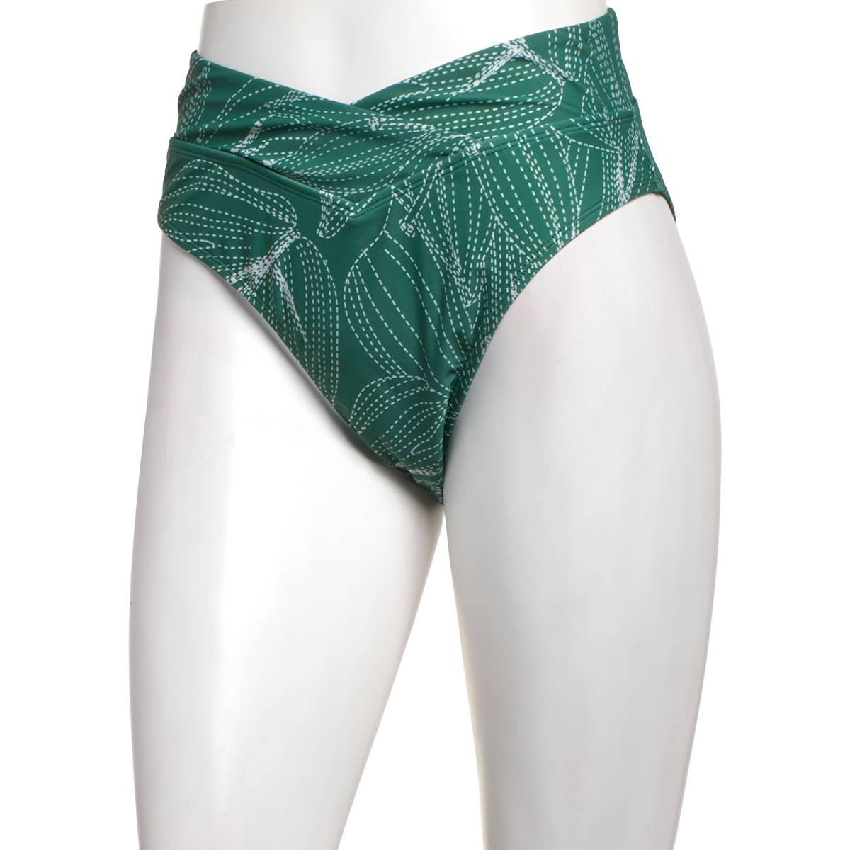 Click here for Womens Cupshe Tropical Leaf Banded High Waist Swim... prices