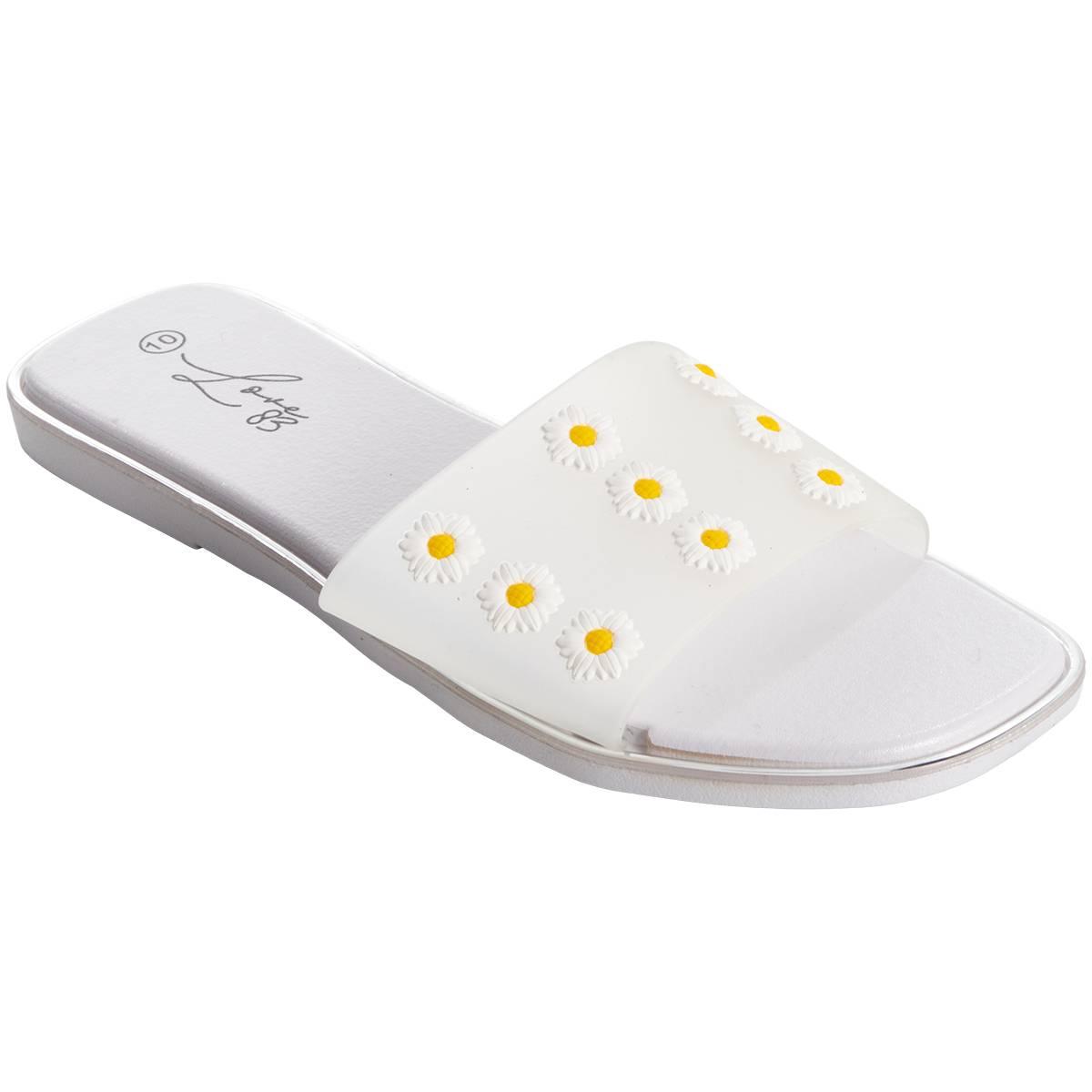 Click here for Womens Love 83 Clear Jelly Band Slide Sandals prices