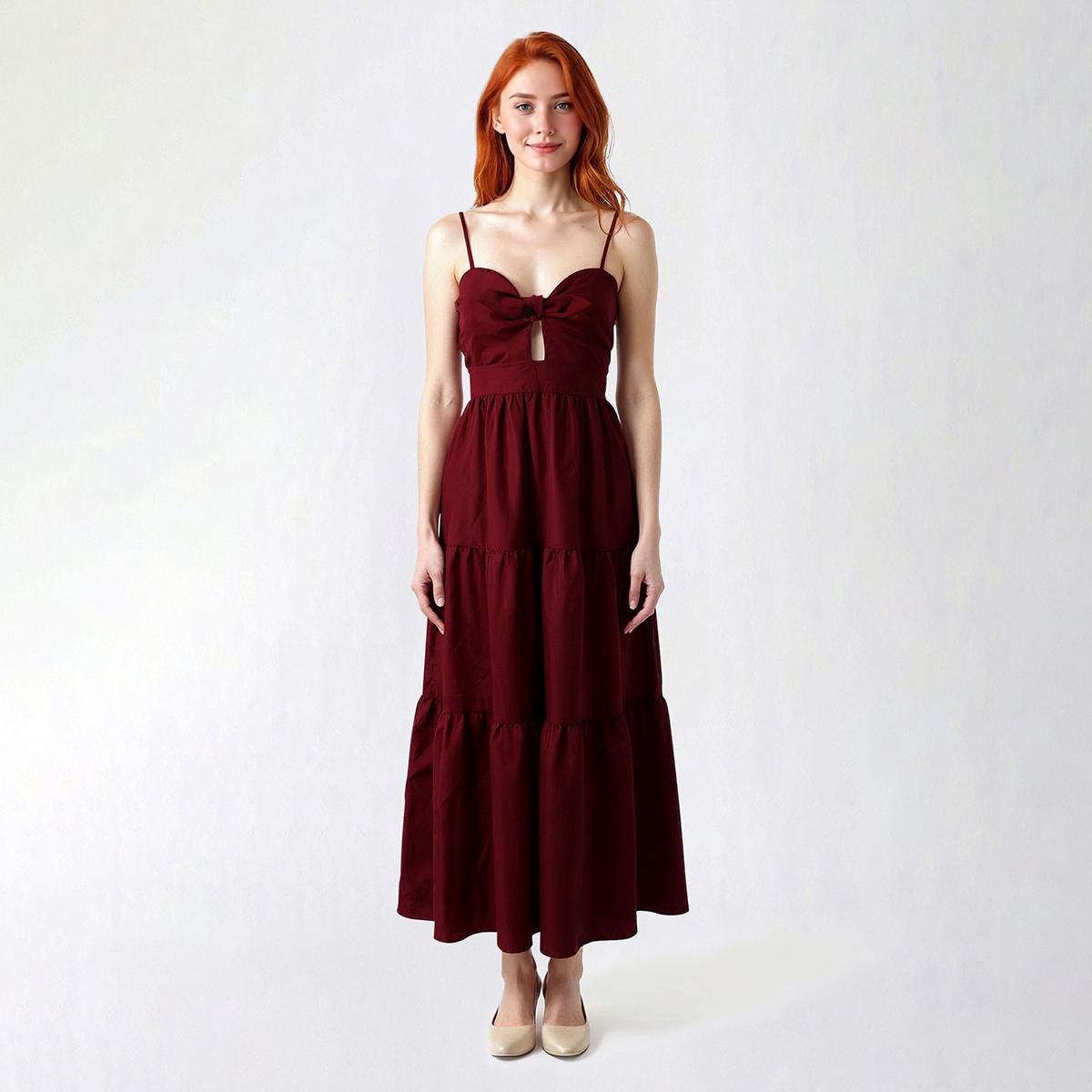 Click here for Juniors Trixxi Olympia Tiered Maxi Dress with Pock... prices
