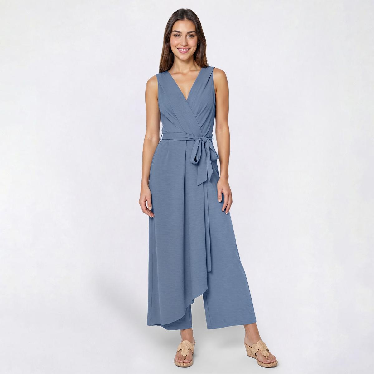 Click here for Womens Connected Apparel Sleeveless Surplice Drape... prices