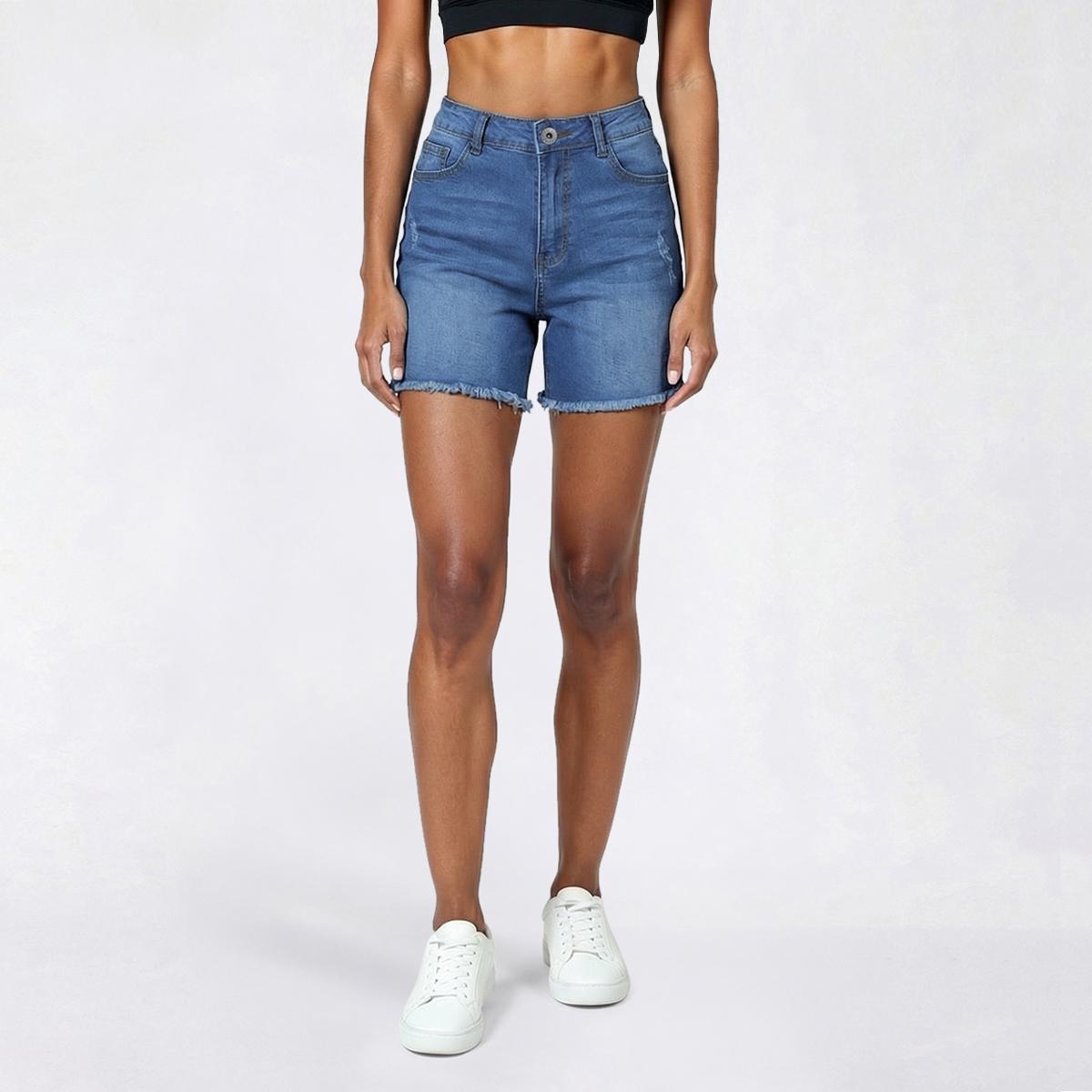 Click here for Juniors California Vintage 1 Button Fray Hem Denim... prices