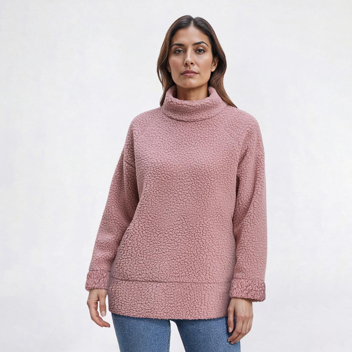 Click here for Plus Size Architect(R) Long Sleeve Mock Neck Polar... prices