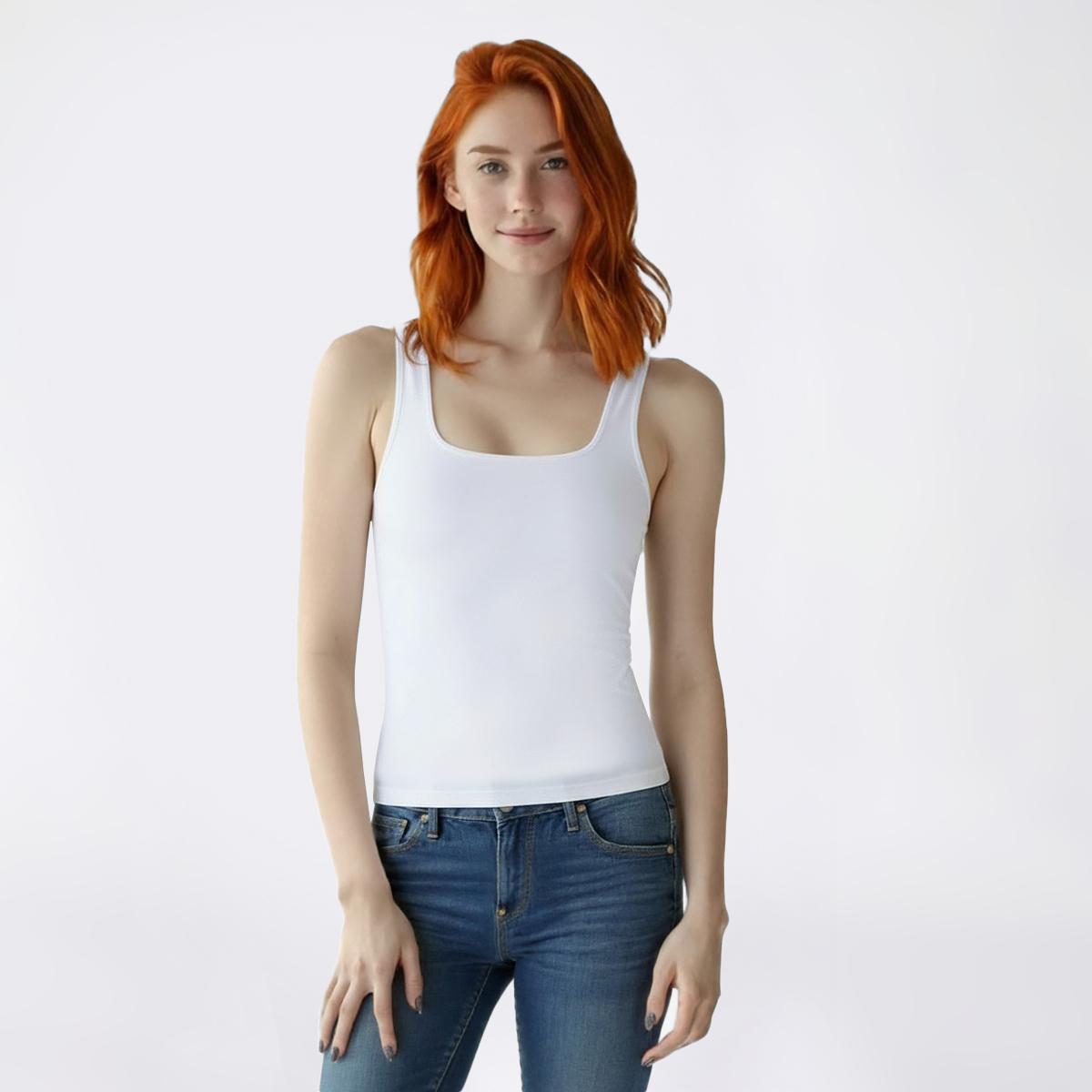 Click here for Juniors Hunter & Brown Solid Square Neck Tank Top prices
