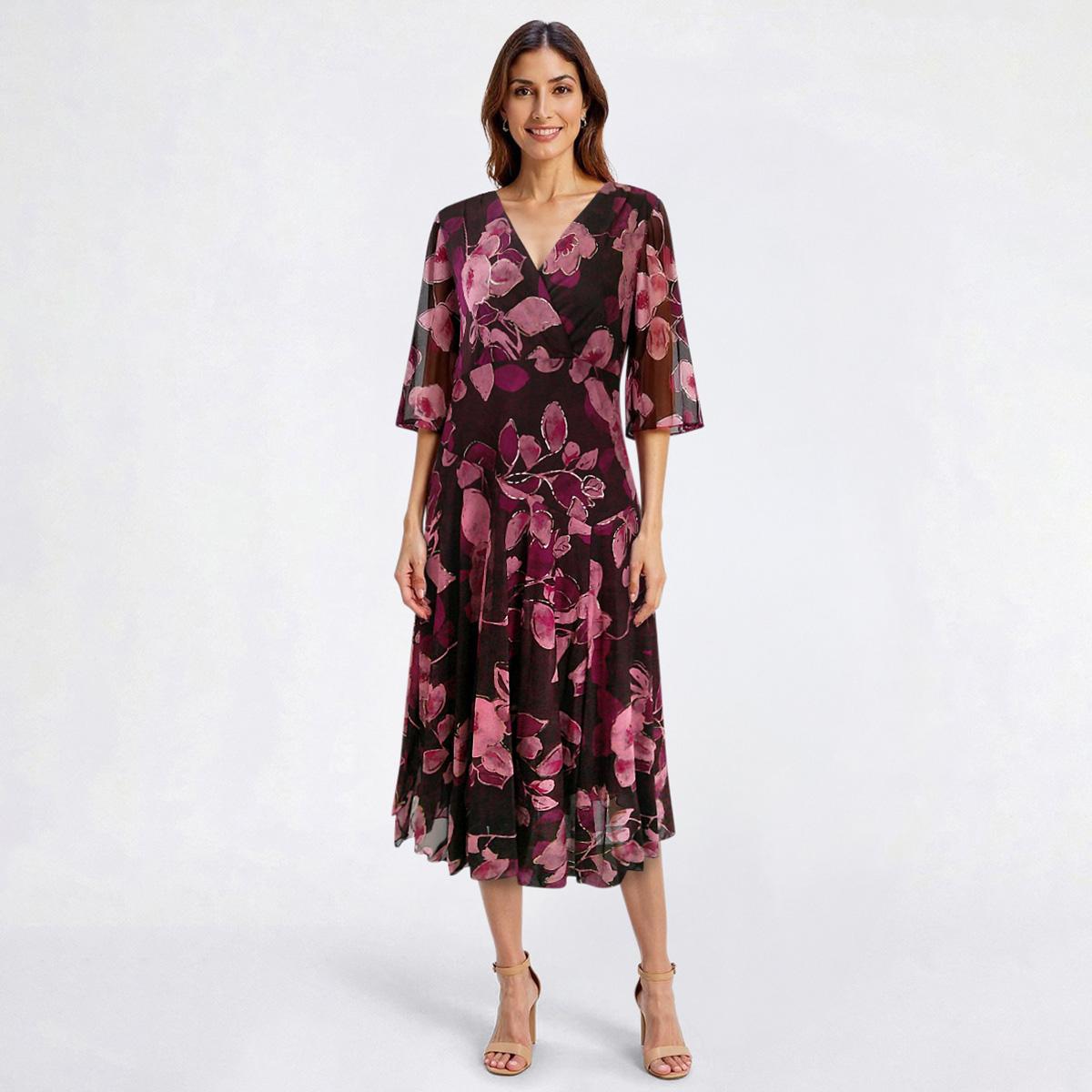 Click here for Womens Rabbit Rabbit Rabbit Elbow Sleeve Chiffon M... prices