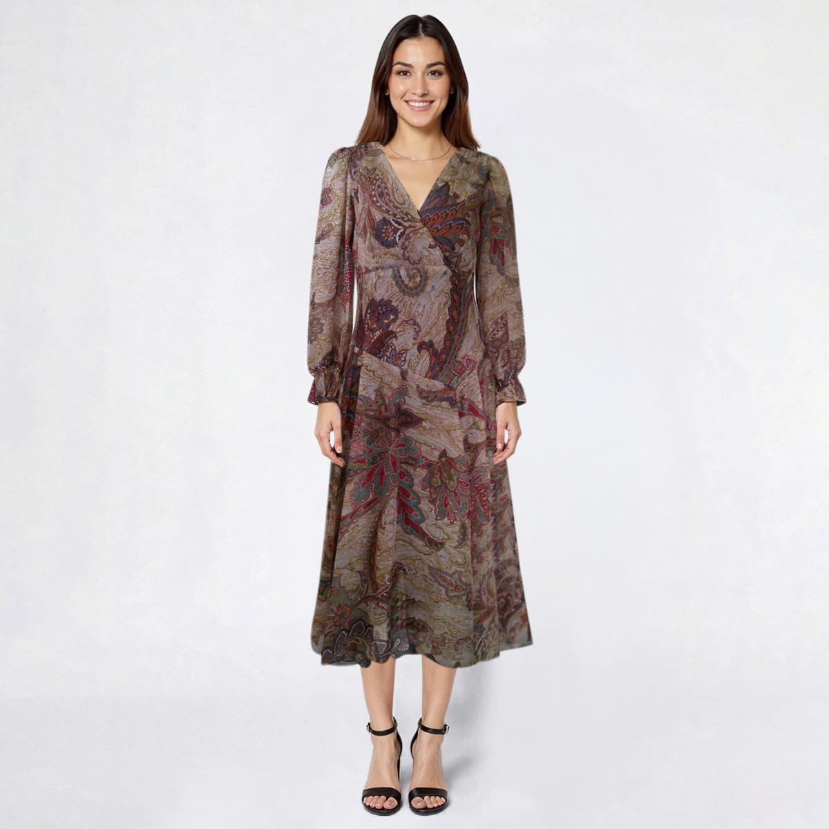 Click here for Womens Rabbit Rabbit Rabbit Long Sleeve Paisley Fi... prices