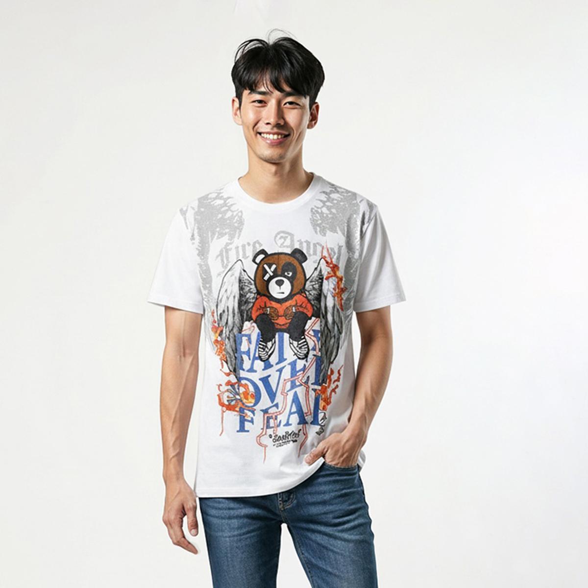 Click here for Young Mens SOUTHPOLE Faith Over Fear Gel Tee prices