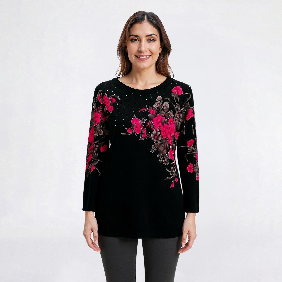 Click here for Womens Emily Daniels Asymmetric Rhinestone Yoke Sw... prices