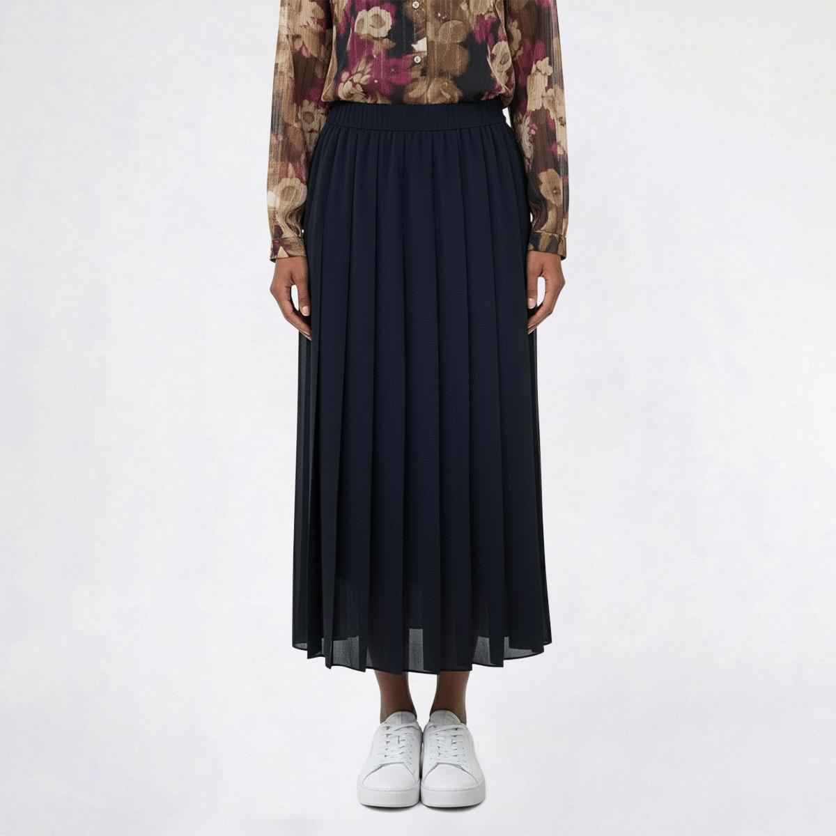 Click here for Womens Kasper Pull On Pleated Chiffon Midi Skirt prices