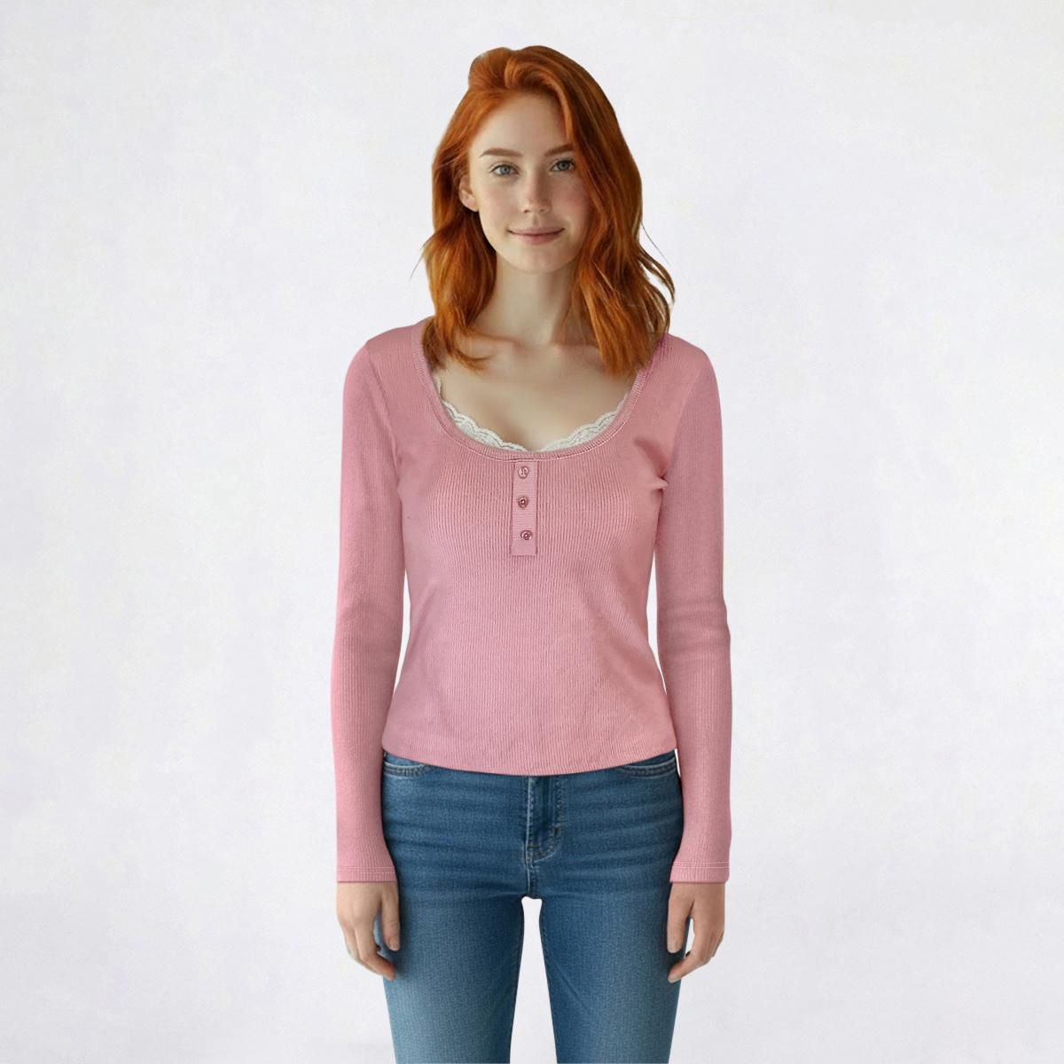 Click here for Juniors Madden Girl Plush Waffle Henley Scoop Neck... prices