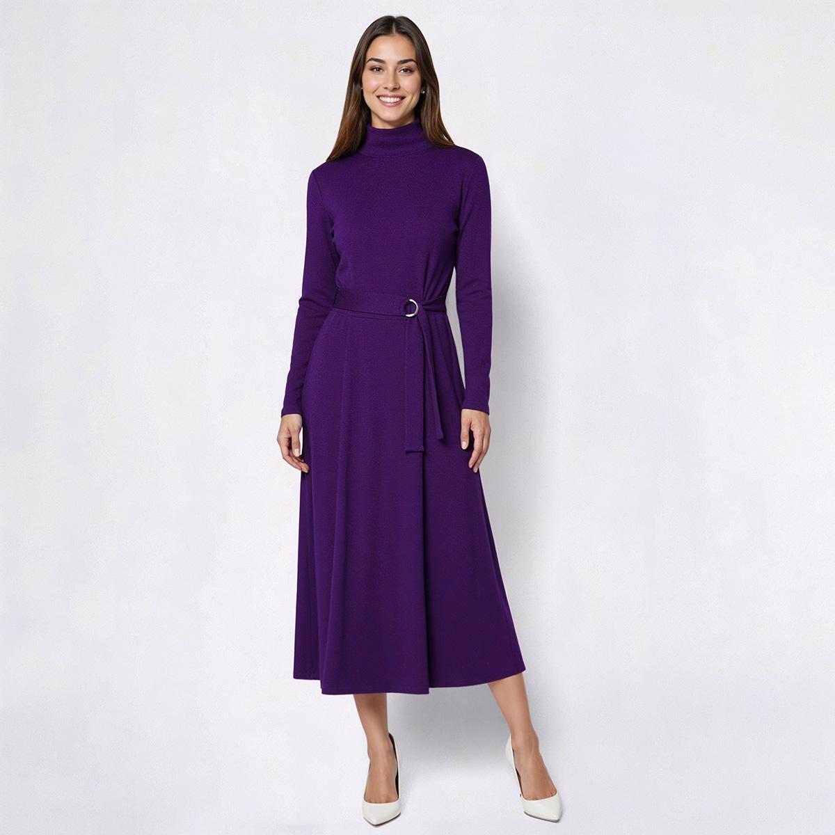 Click here for Womens Harper 241 Long Sleeve Turtleneck Knit Midi... prices