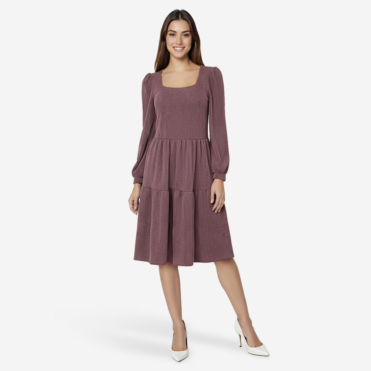 Click here for Womens Lexington Ave Square Neck Tier Ribbed Fit &... prices