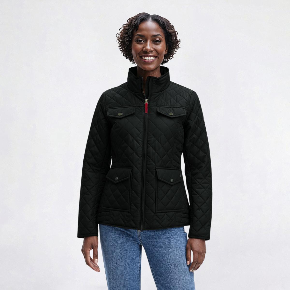 Click here for Womens Nautica Jeans Solid Quilted Barn Jacket prices