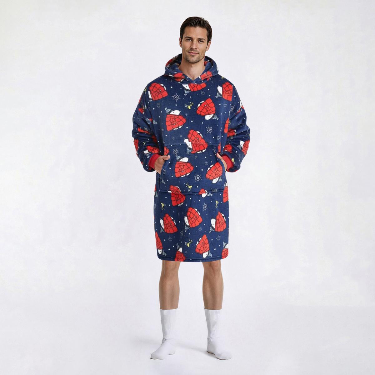 Click here for Mens Peanuts(tm) Snoopy Puffer Snowflake Pajama Ho... prices