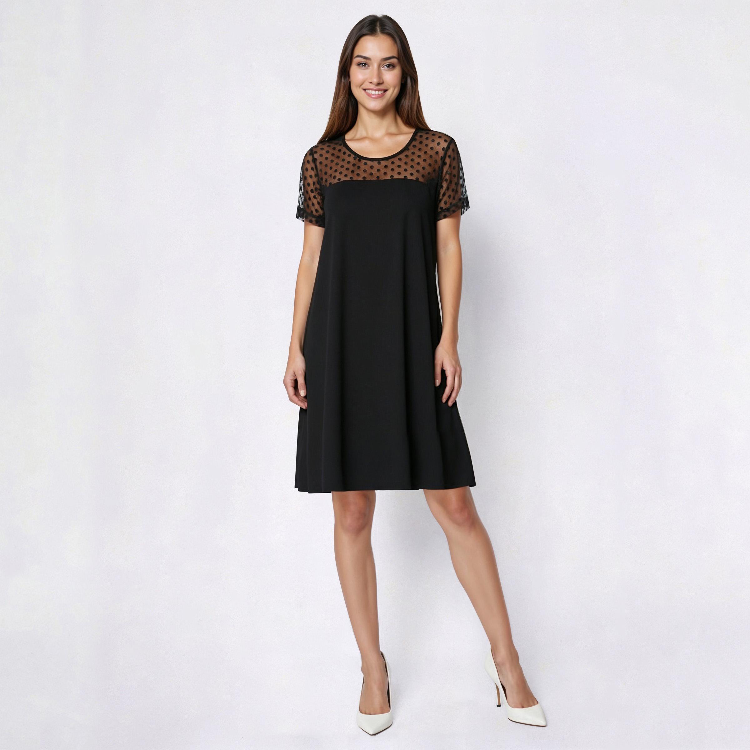 Click here for Womens Nina Leonard Short Sleeve Illusion Yoke Shi... prices