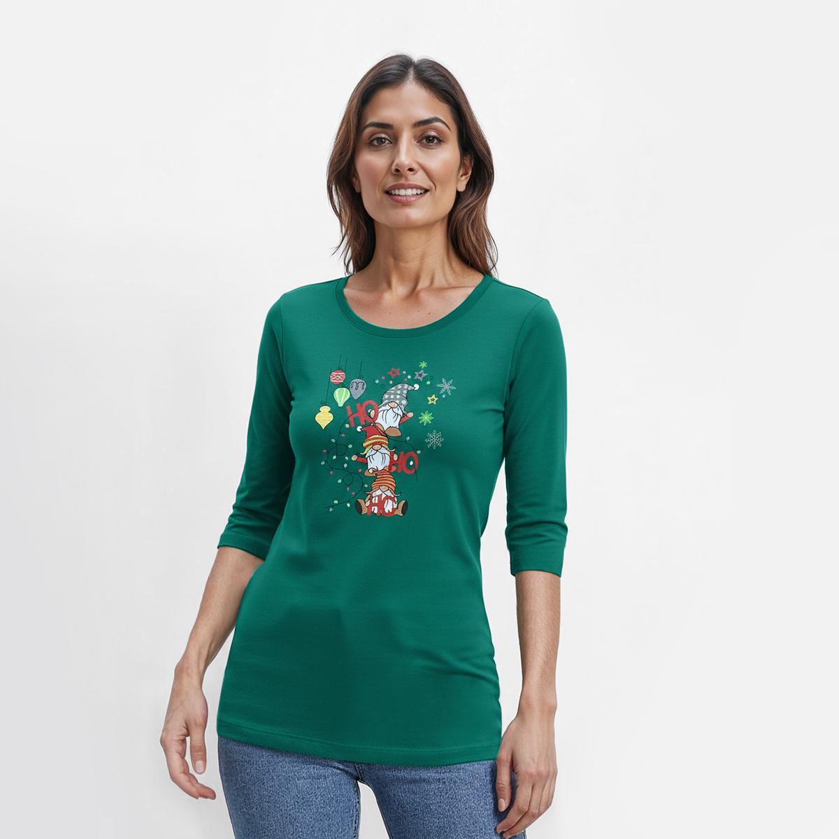 Click here for Petite Hasting & Smith 3/4 Sleeve Christmas Gnomes... prices