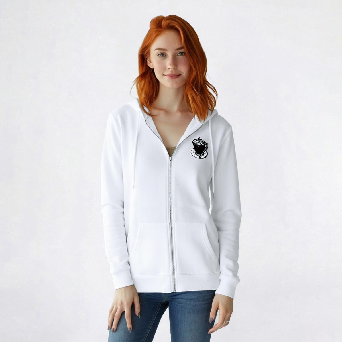 Click here for Juniors No Comment Hot Chocolate Zip Up Hoodie prices