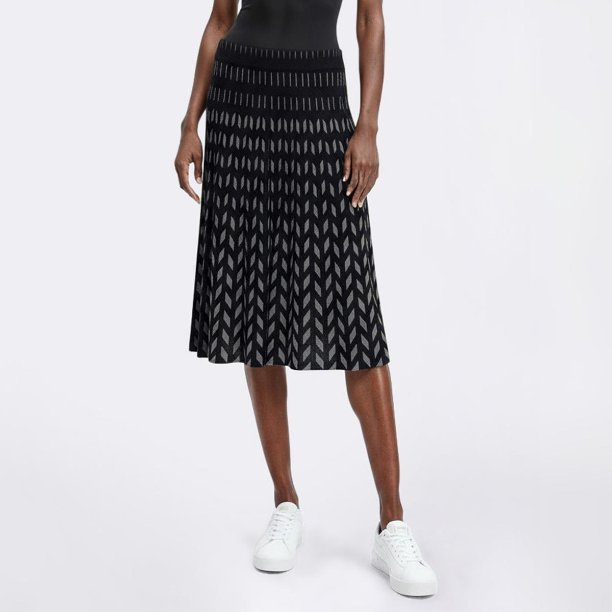 Click here for Womens Ninety Clothing Jacquard Mid Calf Geometric... prices