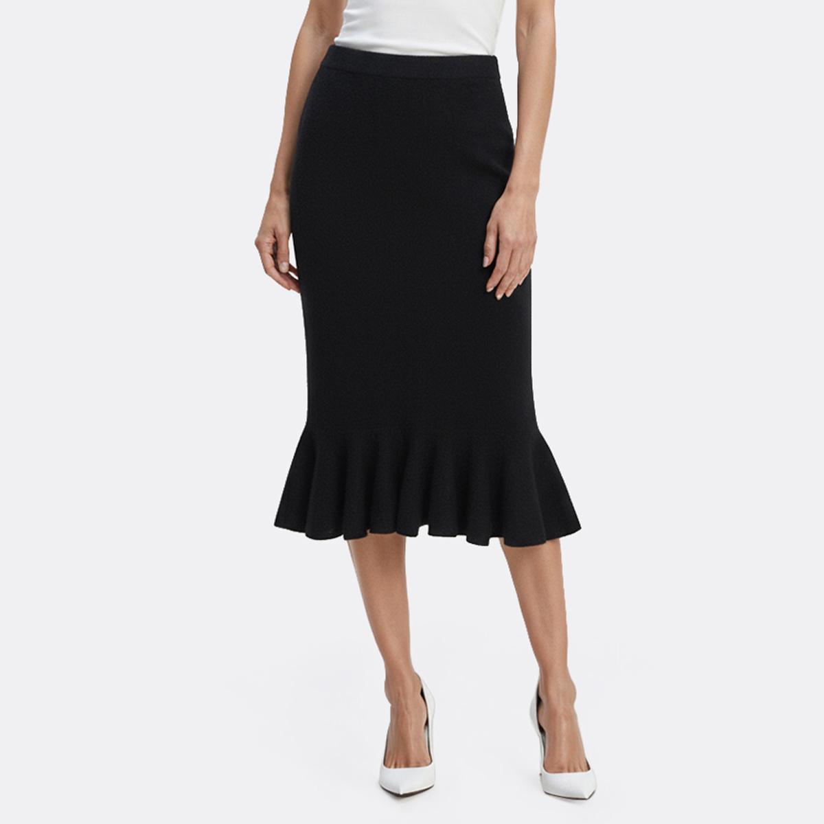 Click here for Womens Ninety Clothing Pull on Mid Calf Trumpet Ru... prices