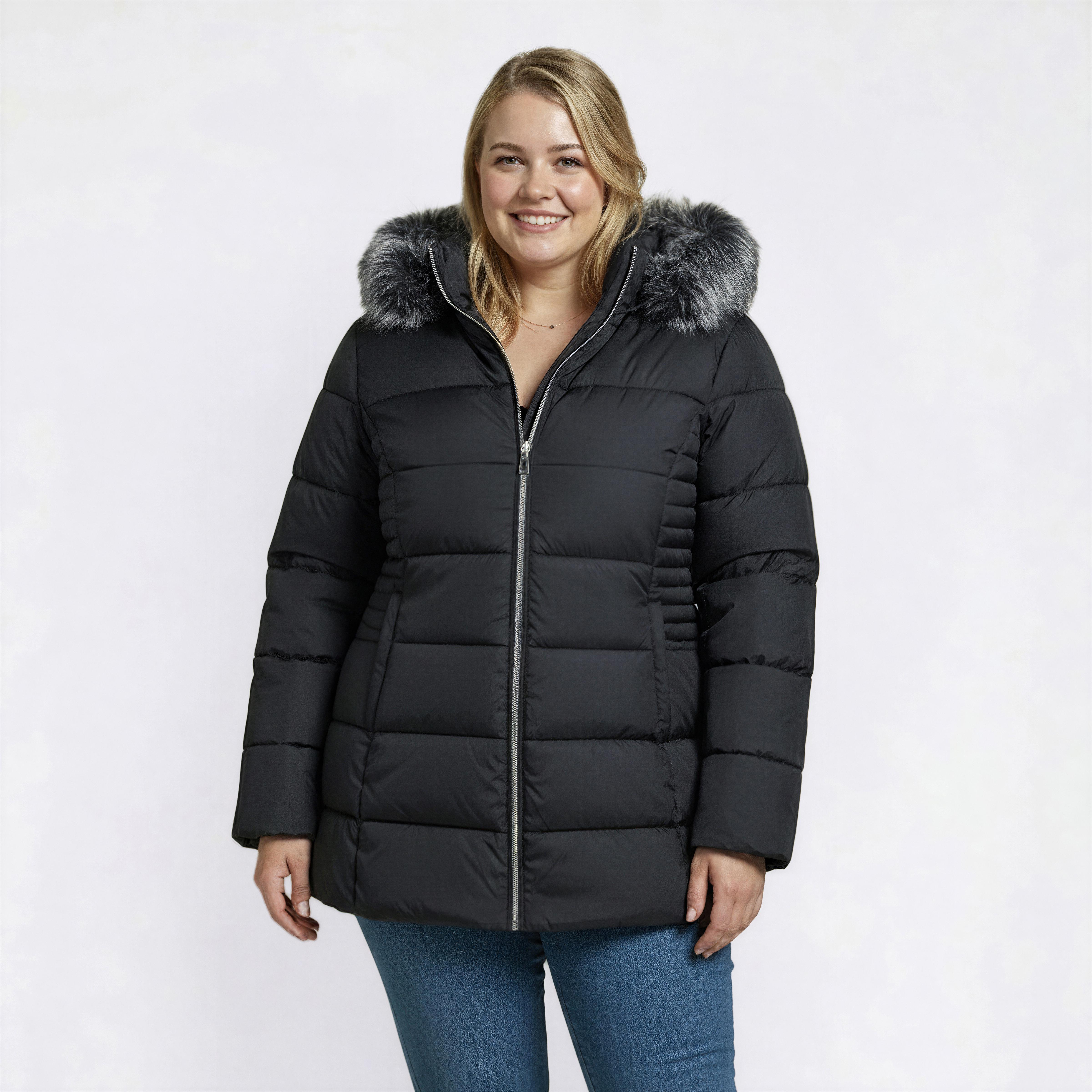 Click here for Juniors Plus Snobbish Reversable Two Tone Fur Hood... prices