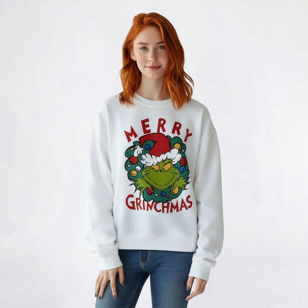 Click here for Juniors Hybrid Promotions Merry Grinchmas Oversize... prices