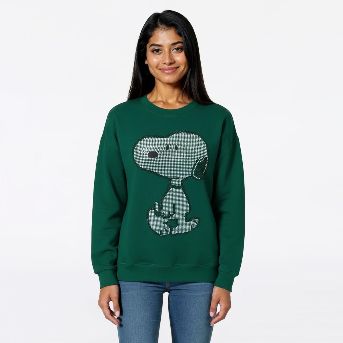 Click here for Juniors Freeze Snoopy Rhinestone Sweatshirt prices