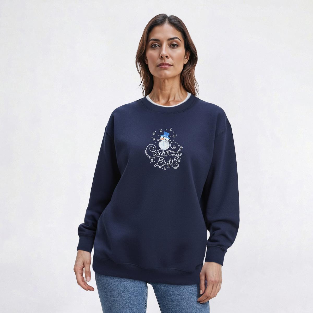 Click here for Womens MCCC Sportswear Snowman Catch My Drift Swea... prices