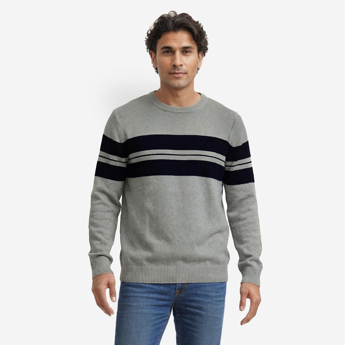 Click here for Mens Chaps Chest Stripe Crew Sweater prices