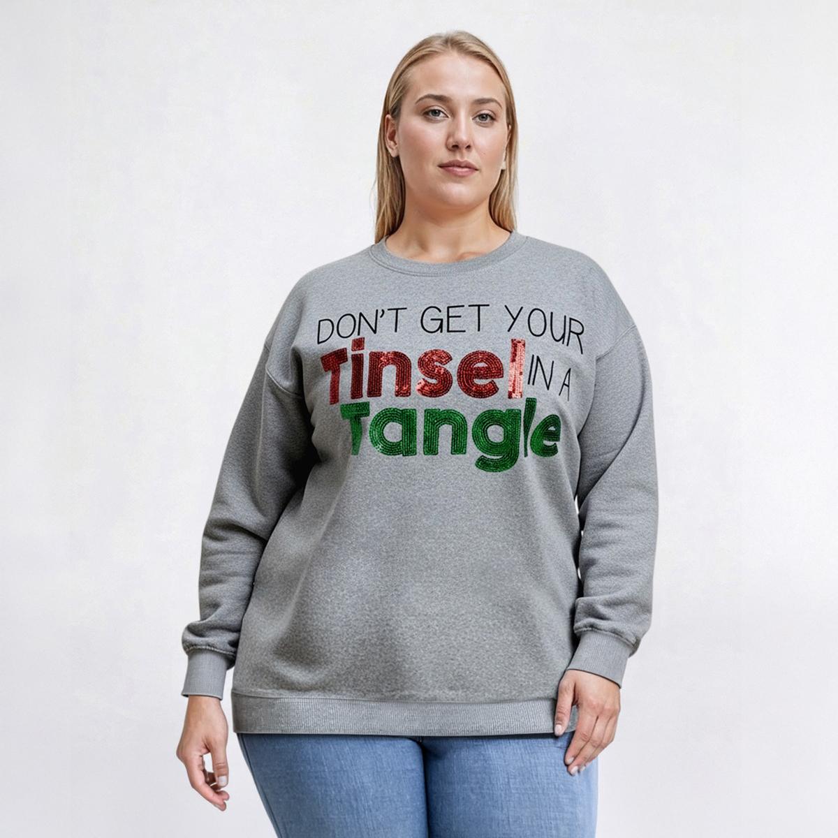 Click here for Plus Size Bare Your Soul Christmas Tinsel In A Tan... prices