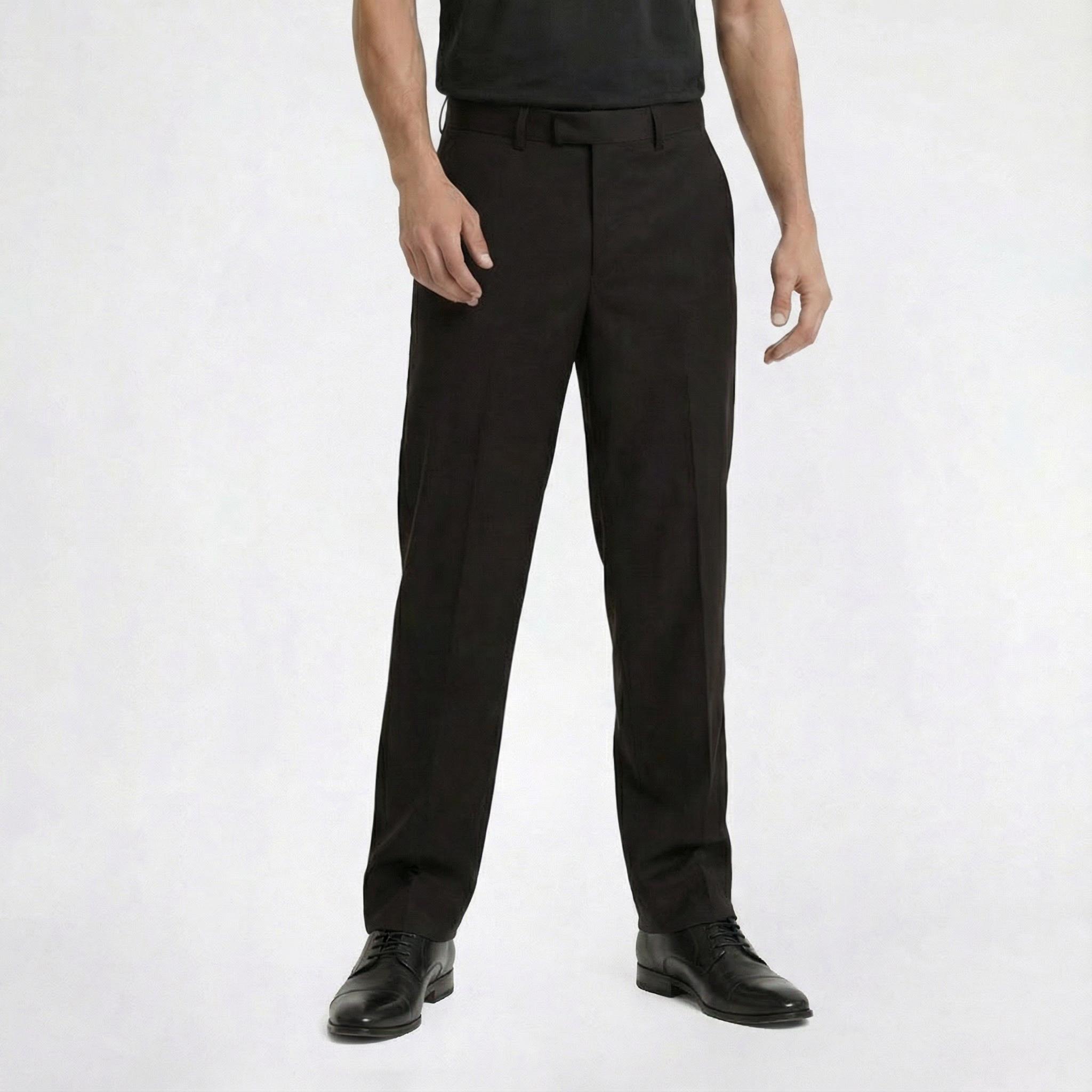 Click here for Mens Haggar(R) Chocolate Twill Dress Pants prices