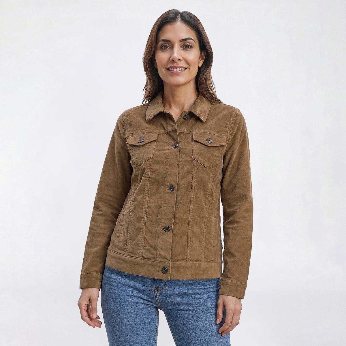 Click here for Womens Dash Corduroy Jacket with Front Pockets prices