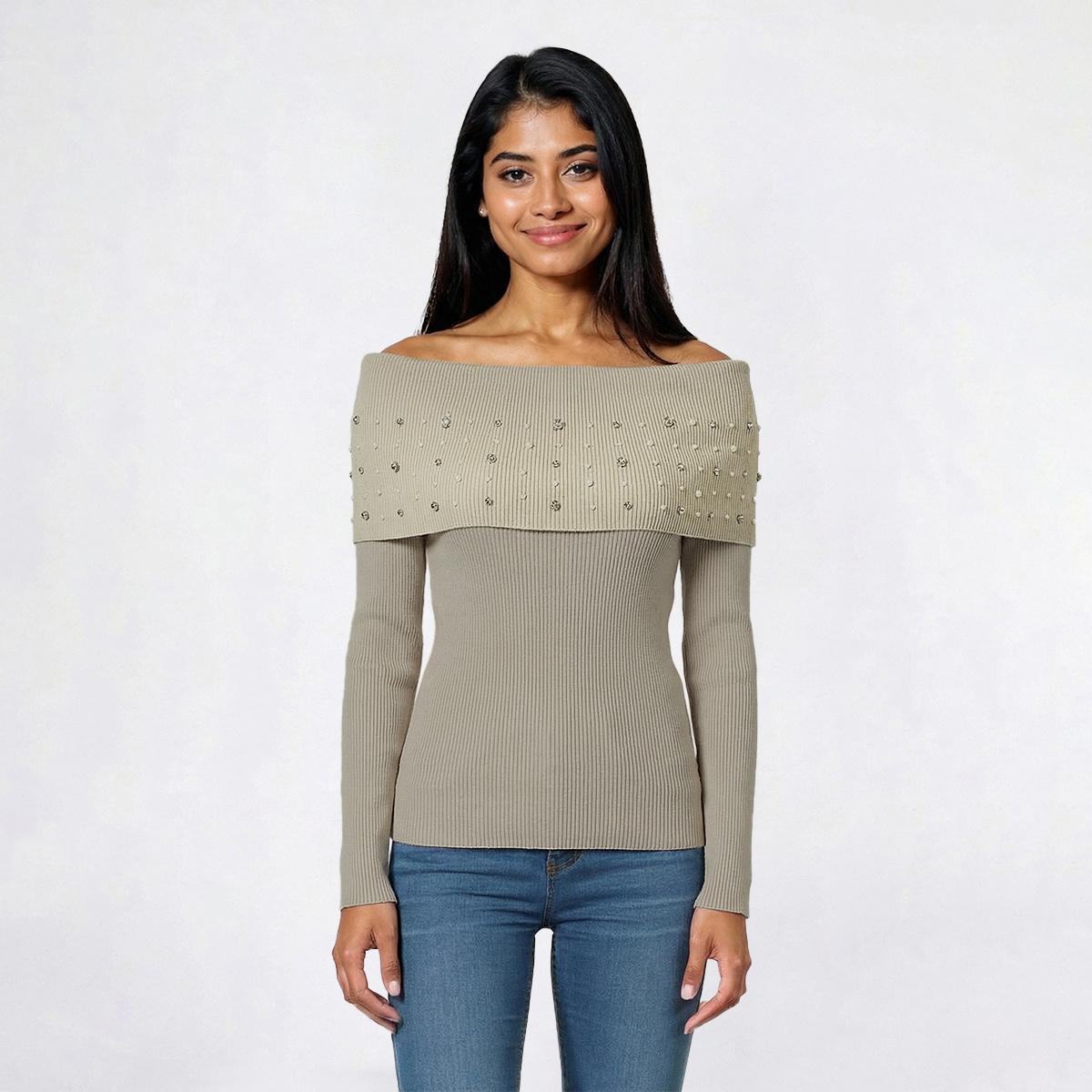 Click here for Juniors A. Byer Marilyn Rhinestone Sweater prices