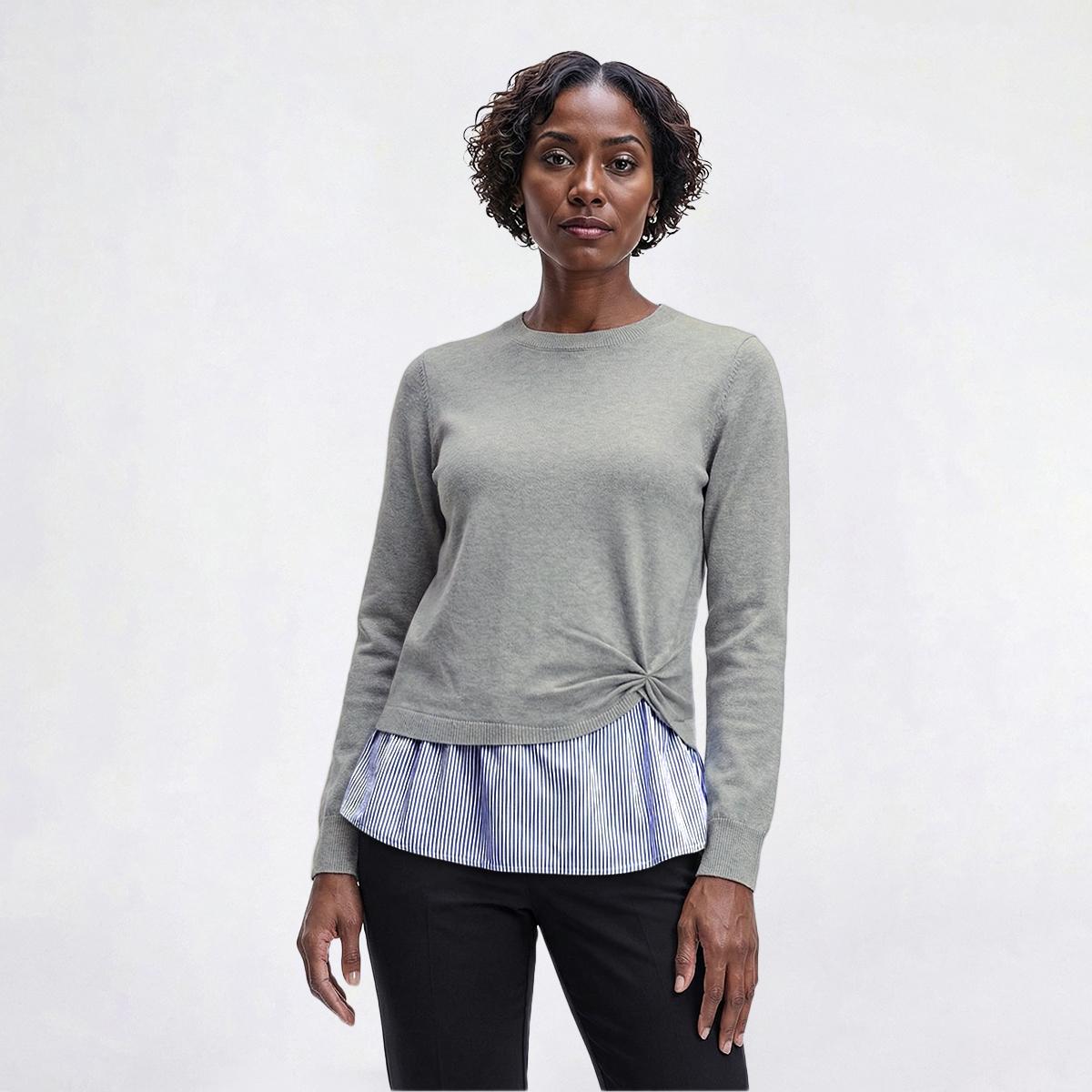 Click here for Womens Nanette Lepore Twist Knot Poplin Stripe Two... prices