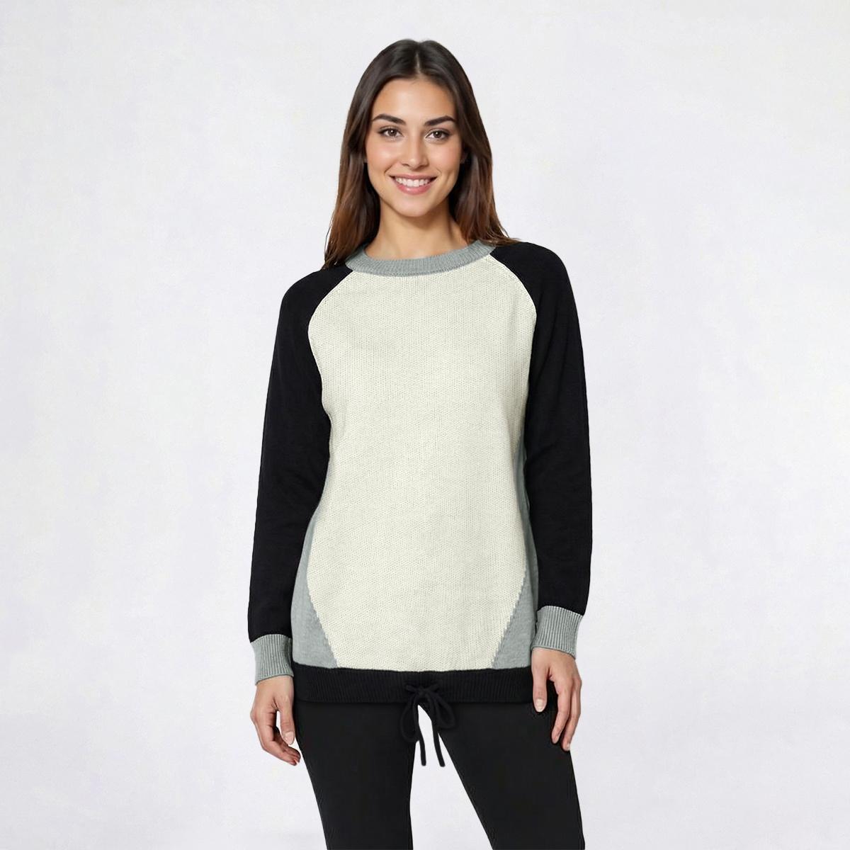 Click here for Petite Mountain Ridge Long Sleeve Color Block Tie... prices