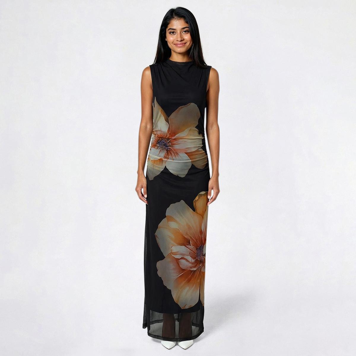 Click here for Juniors Madden Girl Power Mesh Ruched Maxi Dress prices