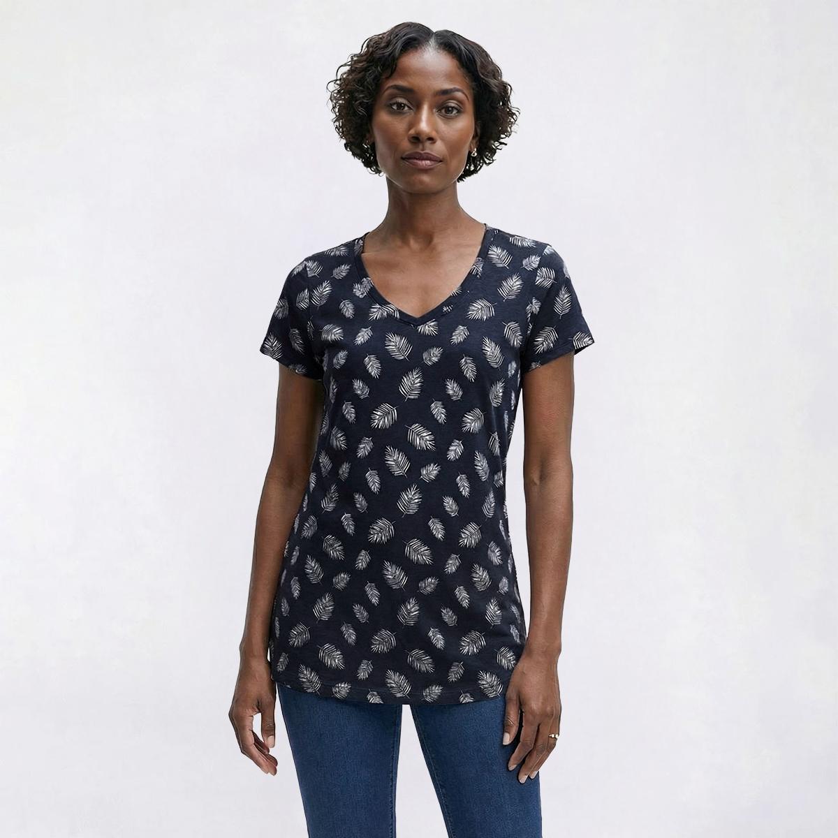 Click here for Petite Architect(R) Palm Leaves Short Sleeve Tee prices