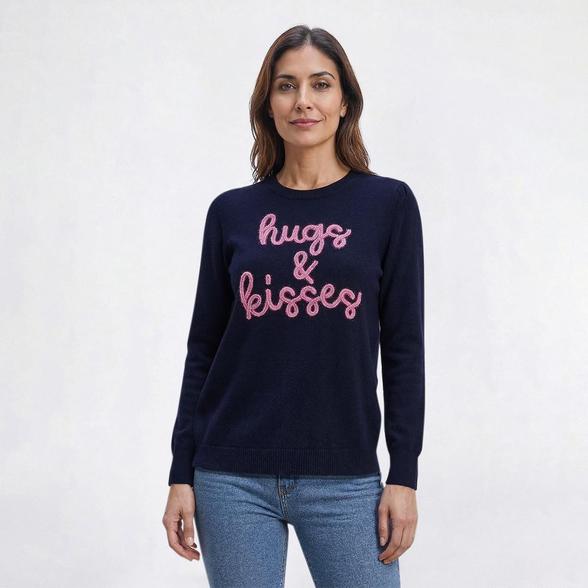 Click here for Petite Zac & Rachel Long Sleeve Hugs & Kisses Swea... prices