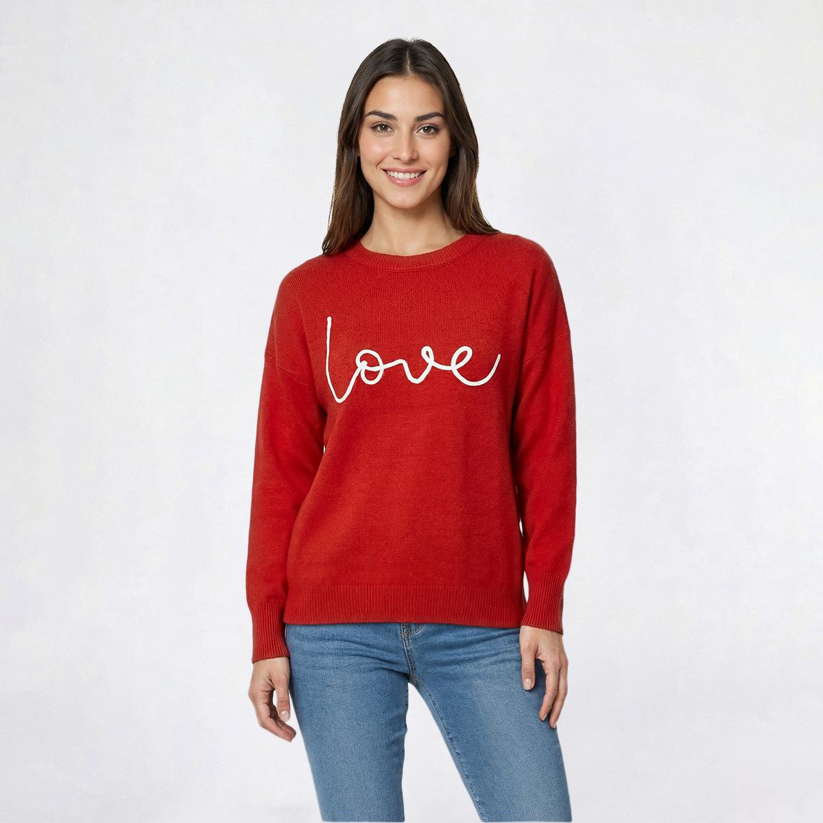Click here for Petite Zac & Rachel Long Sleeve Love Script Sweate... prices