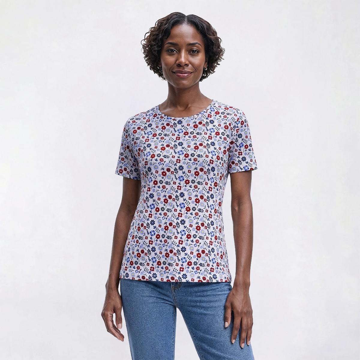 Click here for Womens Hasting & Smith Short Sleeve Americana Flor... prices