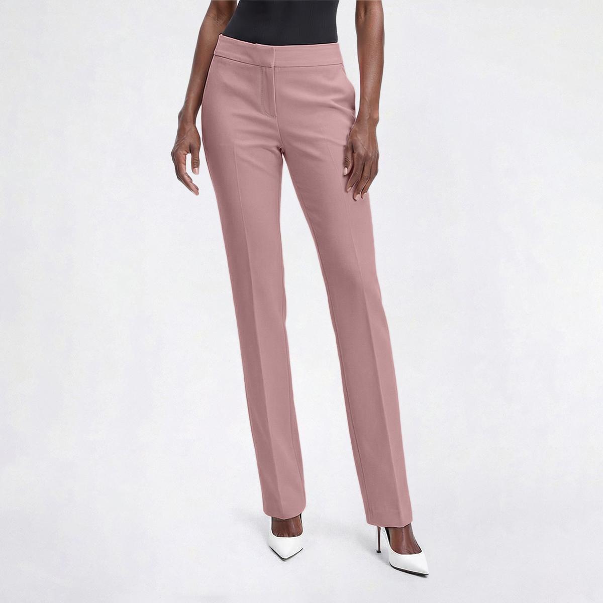 Kasper Core Julia Stretch Crepe Mid-Rise Pants  Regular & Petite - Tutu Pink