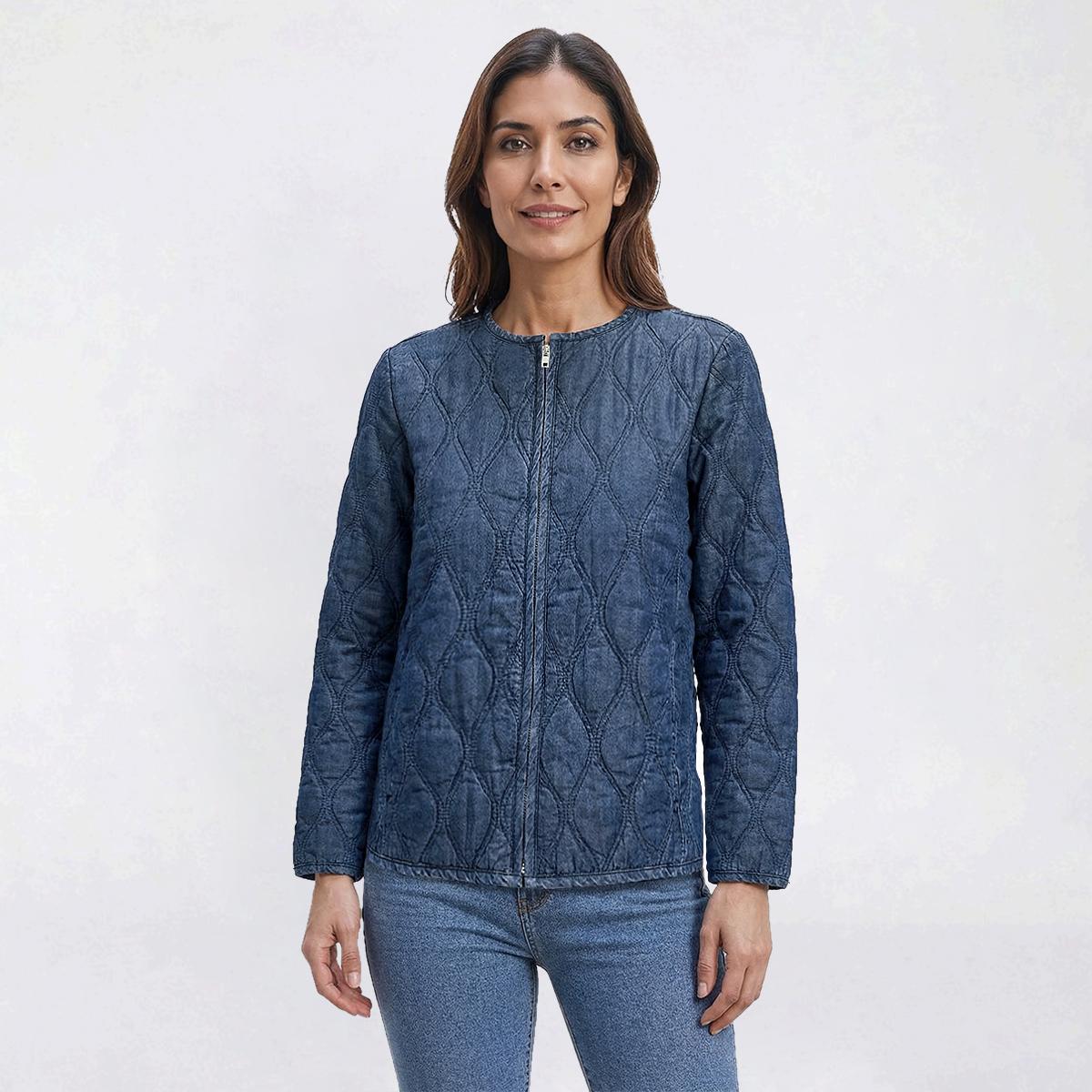 Click here for Womens Nanette Lepore Long Sleeve Zip Front Quilte... prices