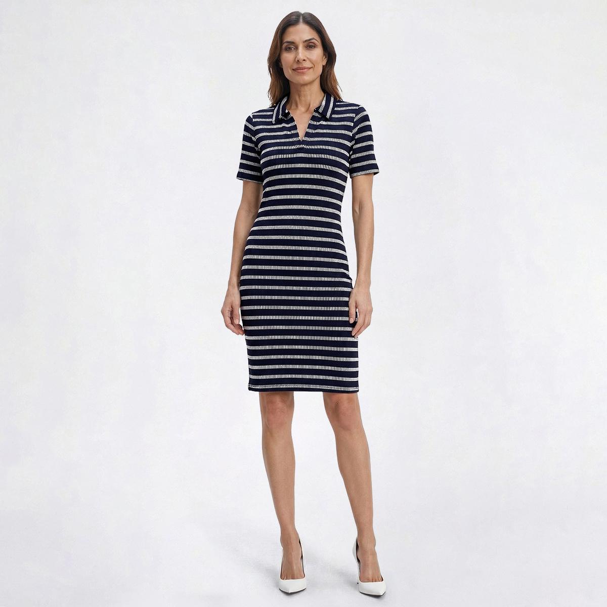 Click here for Womens Absolutely Famous Short Sleeve Stripe Sweat... prices