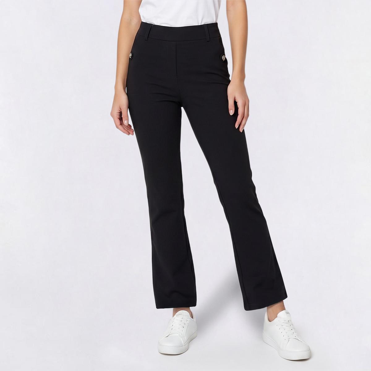 Click here for Womens Love Scarlet Faux Slash Pocket Flower Butto... prices