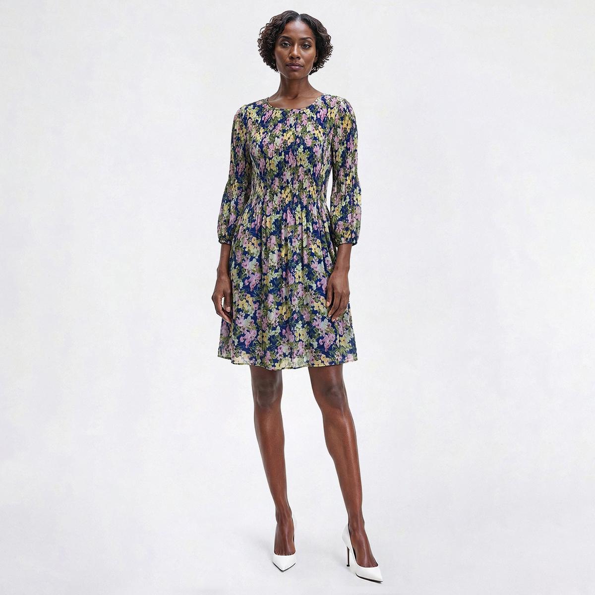 Click here for Womens Connected Apparel Elbow Sleeve Floral Cowl... prices