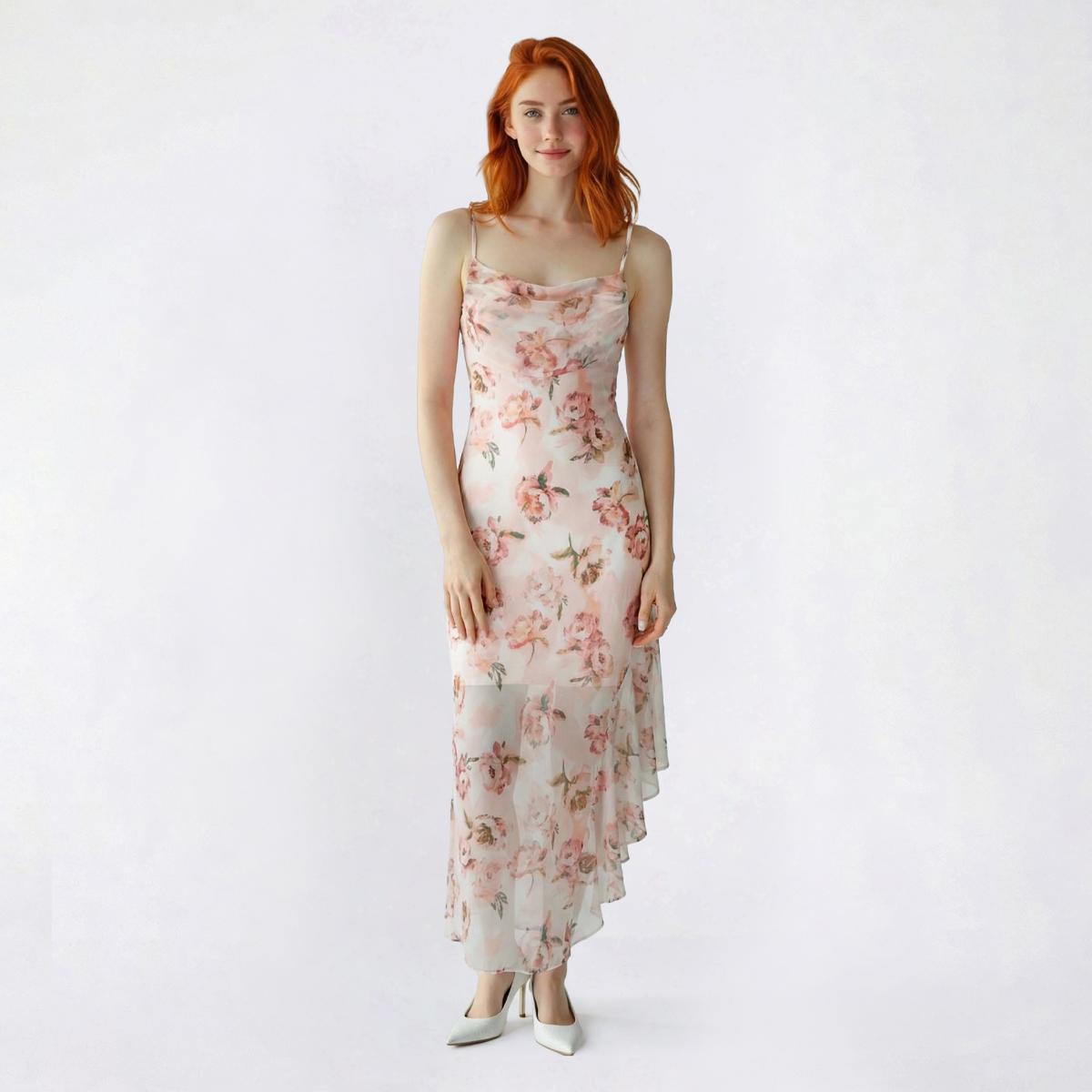 Click here for Juniors No Comment Asymmetrical Hem Dreamscape Flo... prices