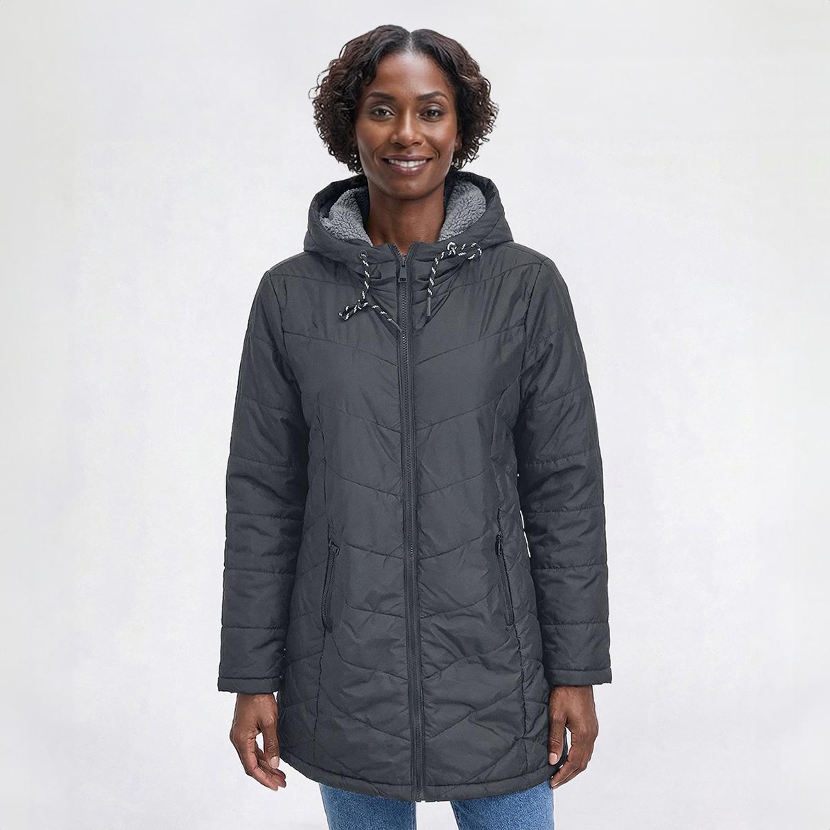 Click here for Womens Sport Axis Long Jacket with Cozy Pile Linin... prices