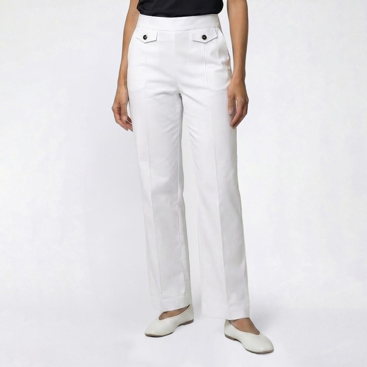 Click here for Womens Nicole Miller 2 Faux Tab Pocket Wide Leg Pa... prices