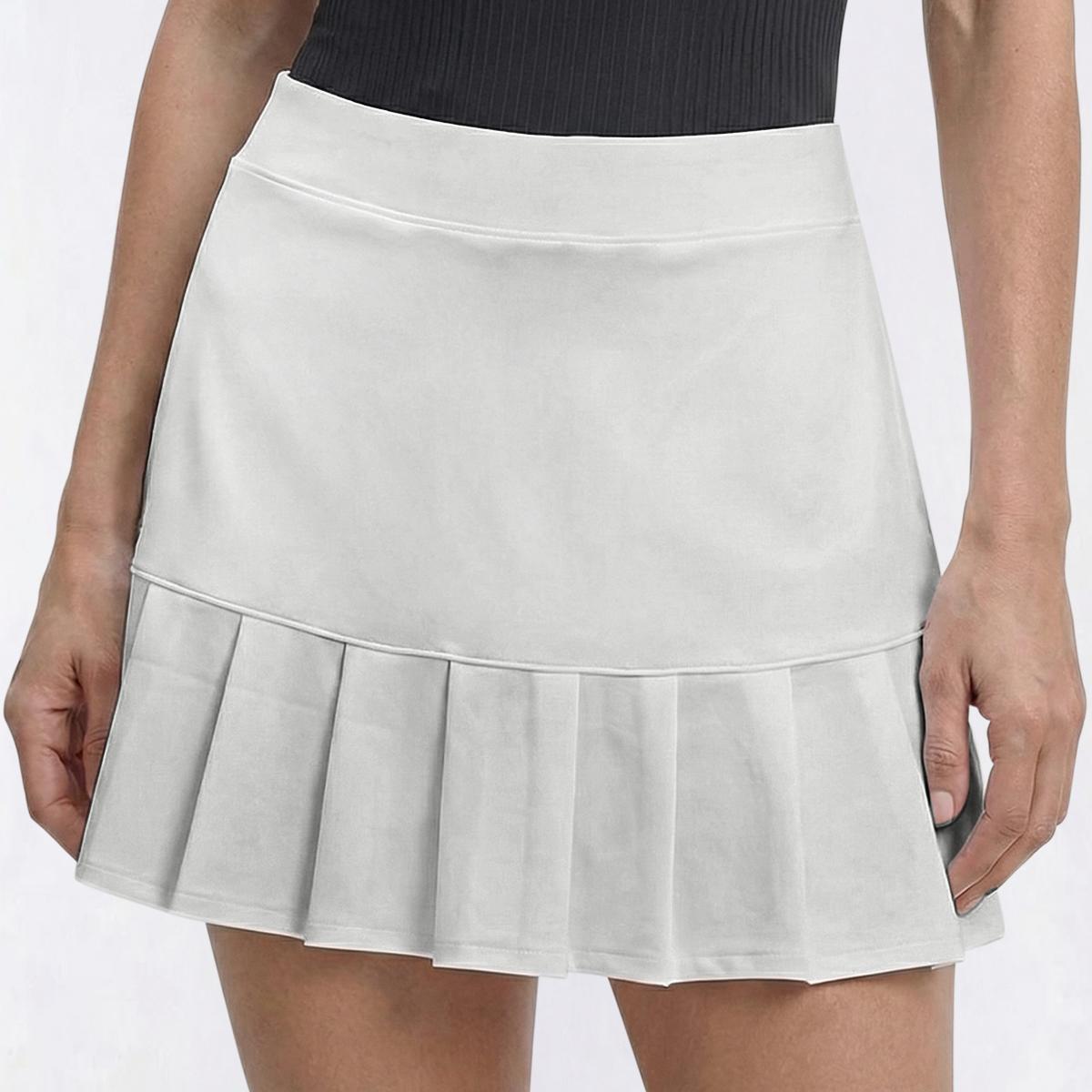 Click here for Womens Court Haley Solid Bottom Pleated Skort prices