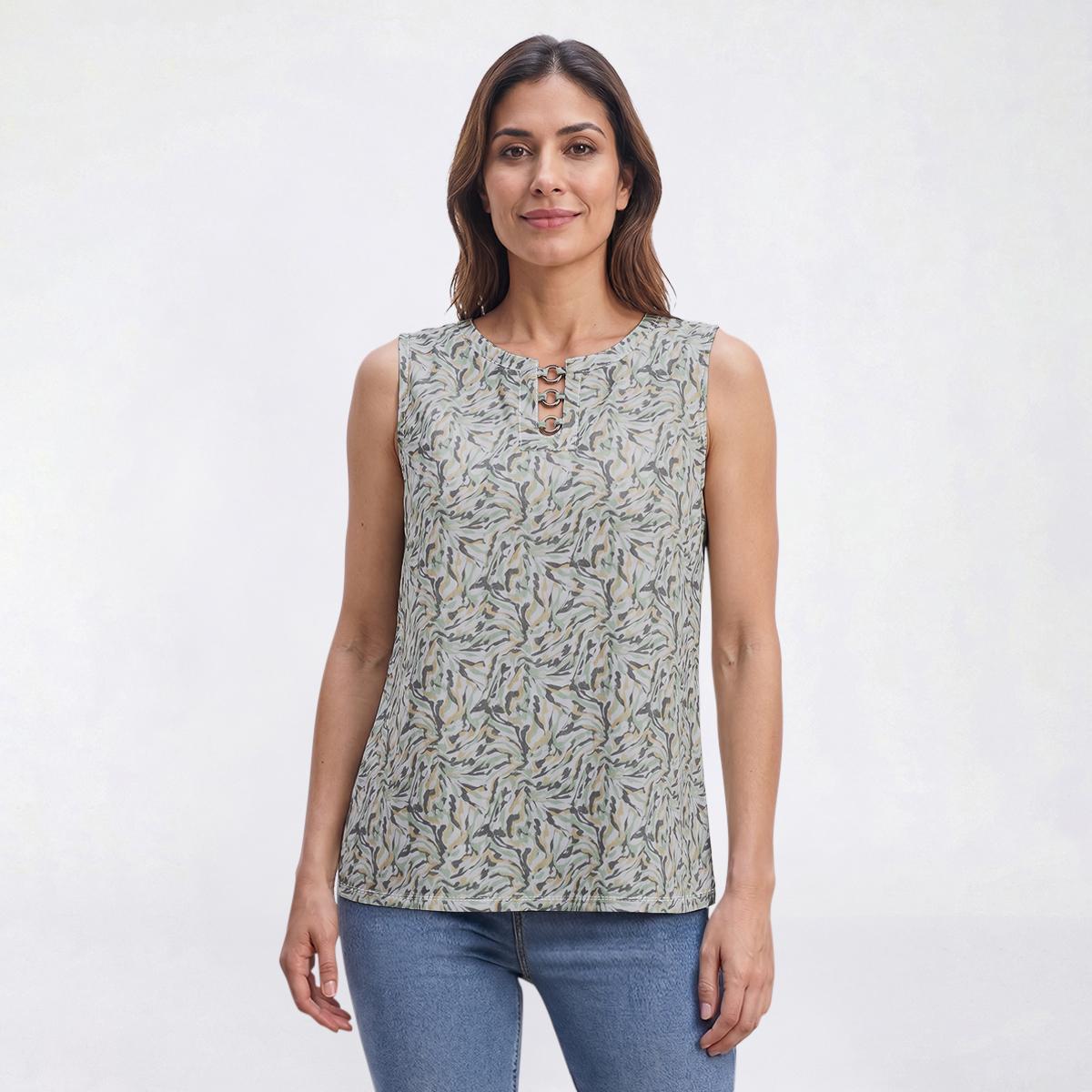 Click here for Plus Size Preswick & Moore(R) Sleeveless Marbled S... prices