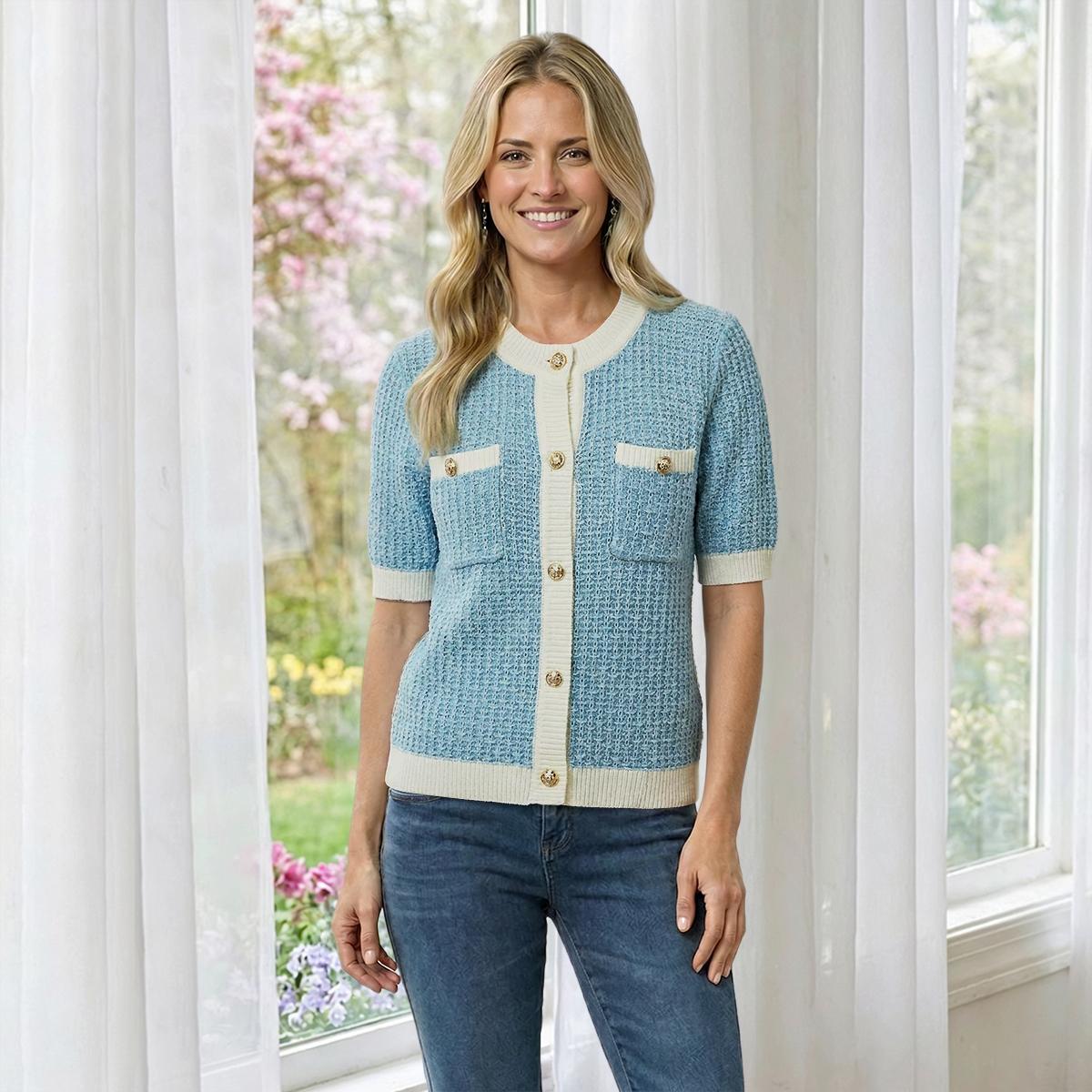 Click here for Womens Nanette Lepore 2 Pocket Texture Gold Button... prices